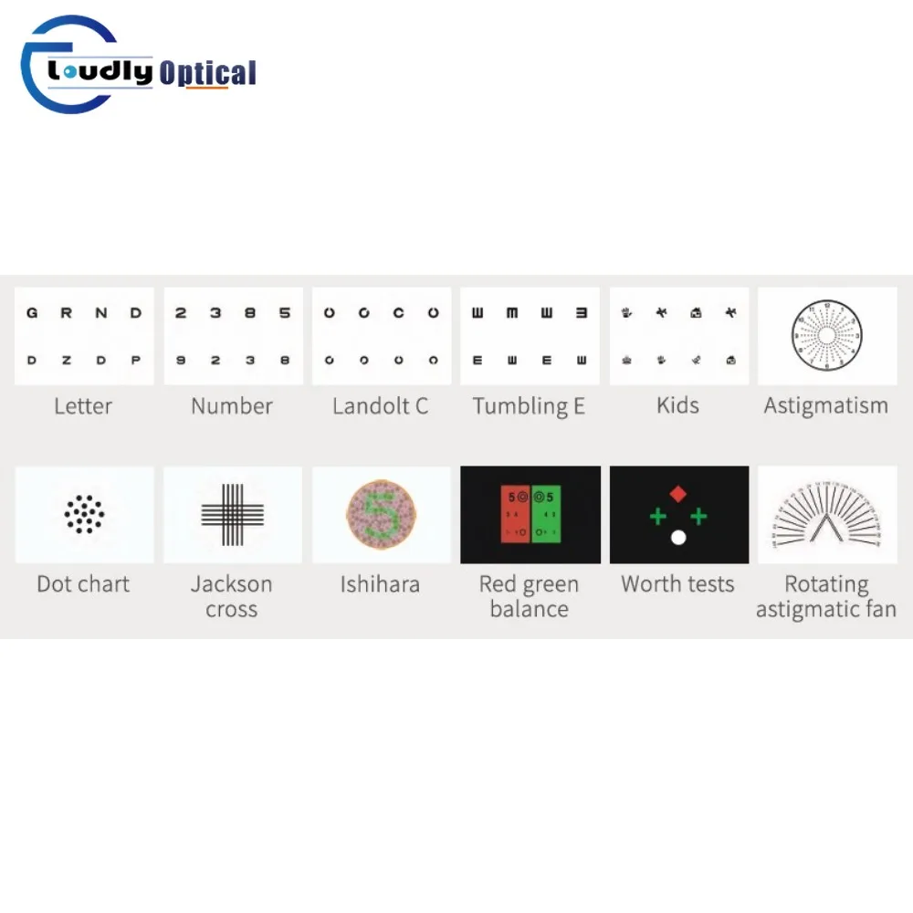 Vision Chart Projector Optical Lcd Chart Vision With Polarization ...