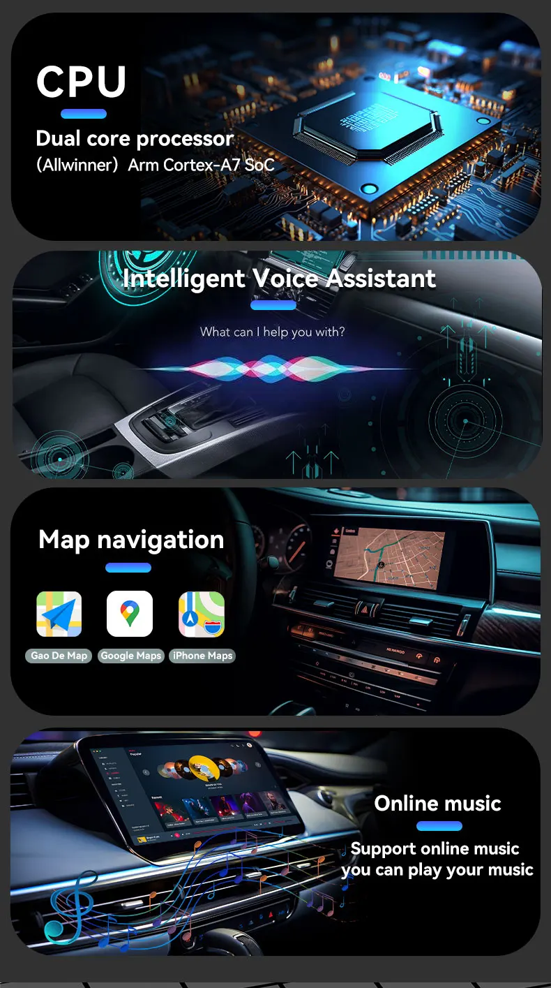 Phoebus PL6 Wireless Smart Car Adapter - Universal Carplay