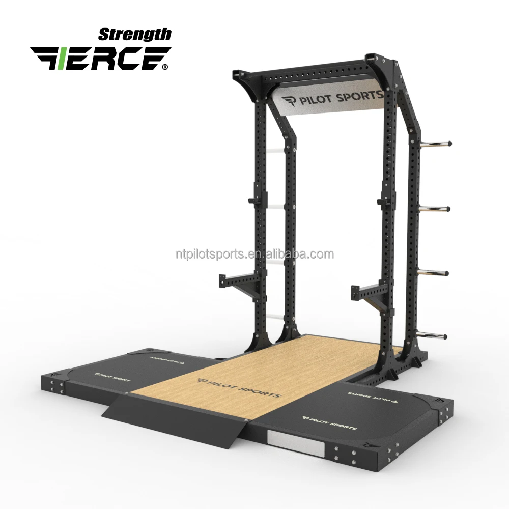 Gym Equipment Commercial Use Half Rack Power Cage Strength Training ...