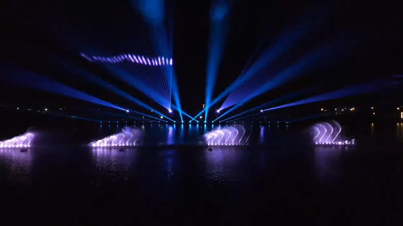 Factory Price Jumping Jets Water Fountain With Led Fountain Lights ...