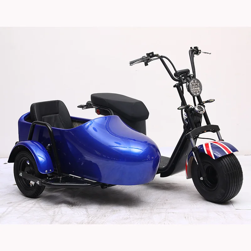 USA Warehouse Three Wheel Side Car E-Bike - Vintage Scooter