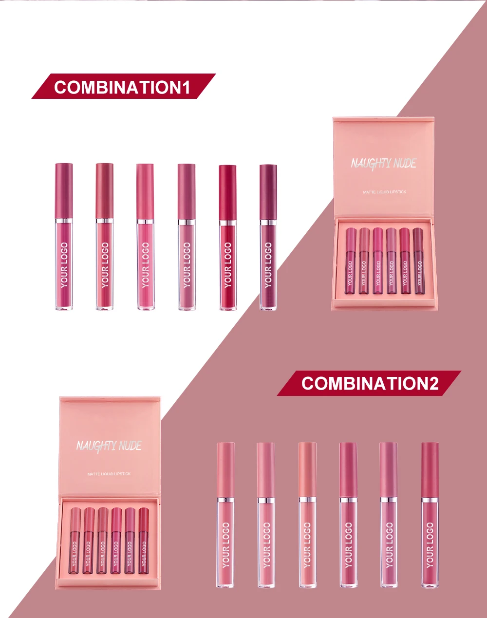 Wholesale Your Logo Lipgloss 6 Colors Matte Liquid Lipstick Waterproof