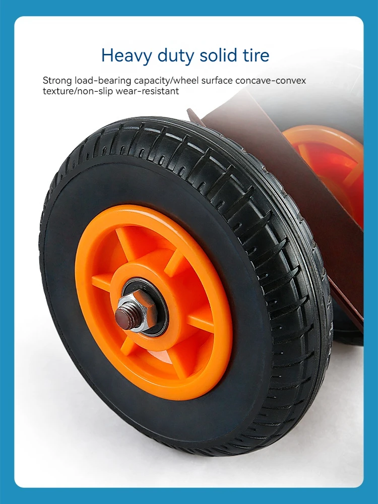 Heavy Duty Stone Handling Trolley - Manual & Rubber Wheels