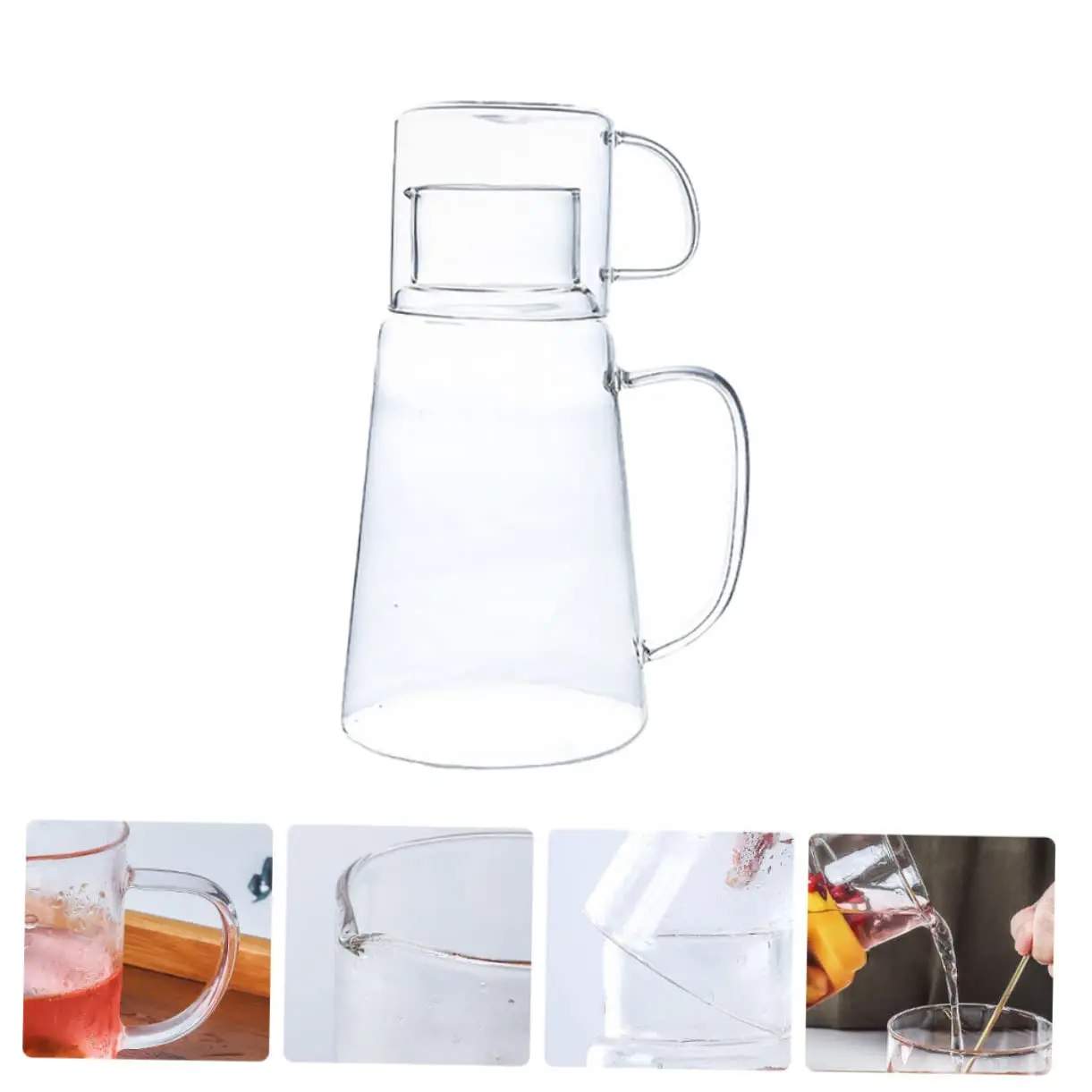Modern Style 1300ml Hot Resistant High Borosilicate Juice Water Glass ...