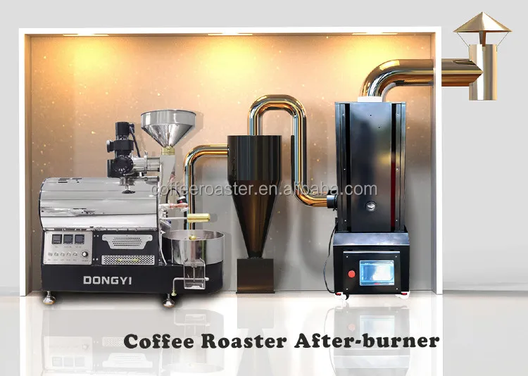 Dongyi Coffee Roaster with Gas Fired Afterburner - 20kg to 60kg