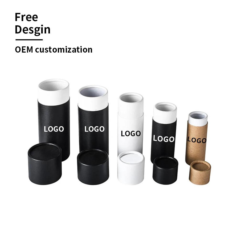 Custom Size Transparent Window Kraft Round Paper Tube Packaging ...