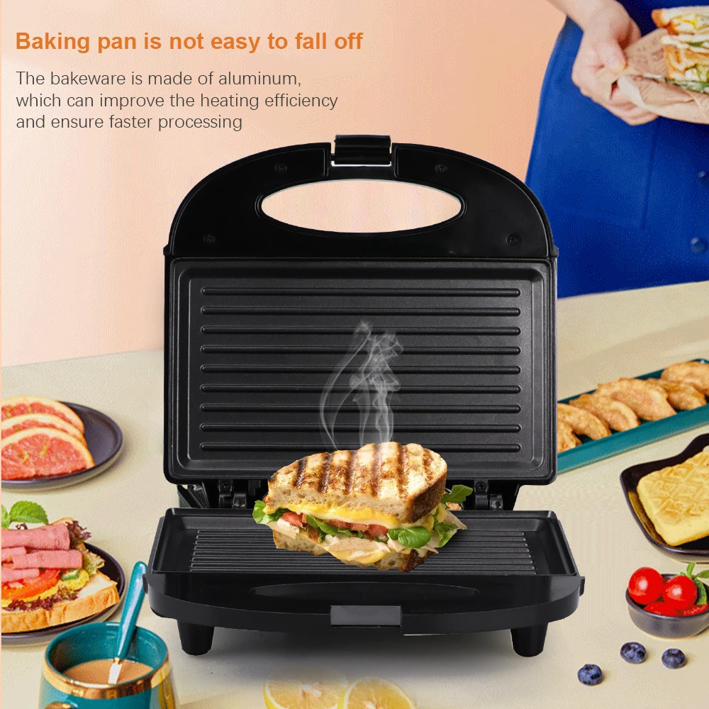 Household 2 Slices Automatic Electric Dual Breakfast Toast Sandwich ...