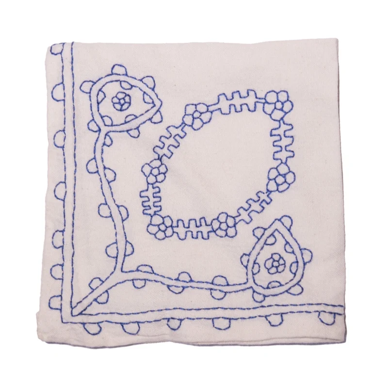 Wholesale Single-Angle Custom Scalloped Women Mens Handkerchief