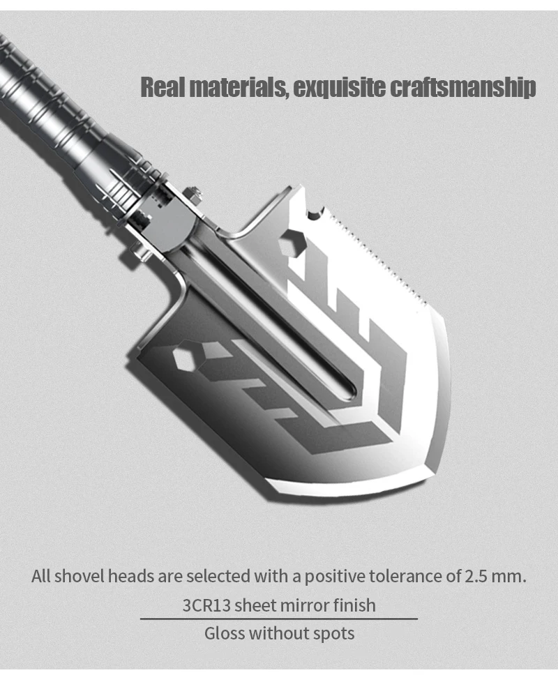 Multifunctional Outdoor Folding Shovel Multi Tool Survival Folding ...