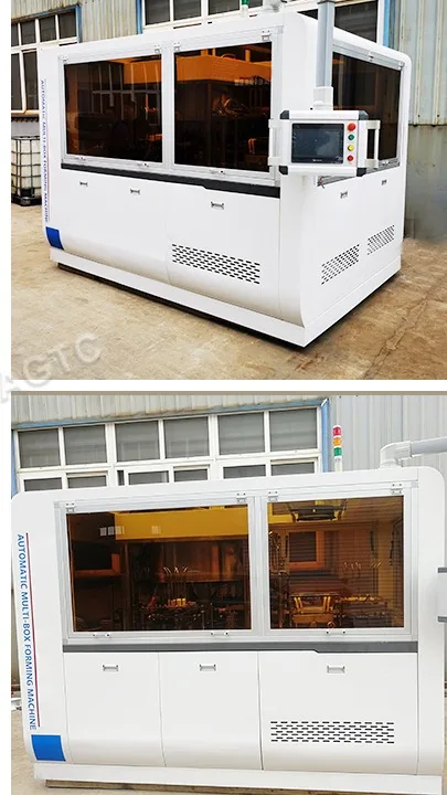 High Safety Disposable Paper Multi-sqares Lunch Box Making Machine ...