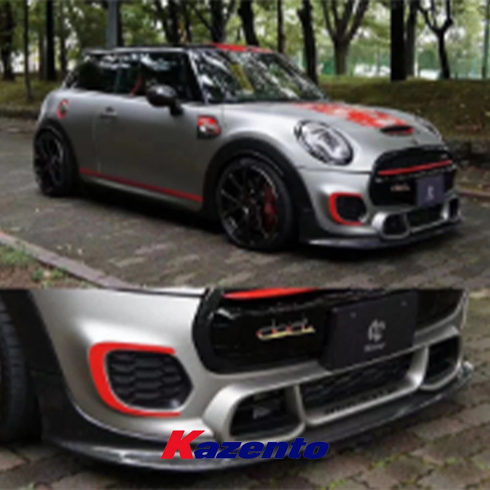 For Mini Cooper F56 Dry Carbon Fiber 3D Style Front Bumper Under ...