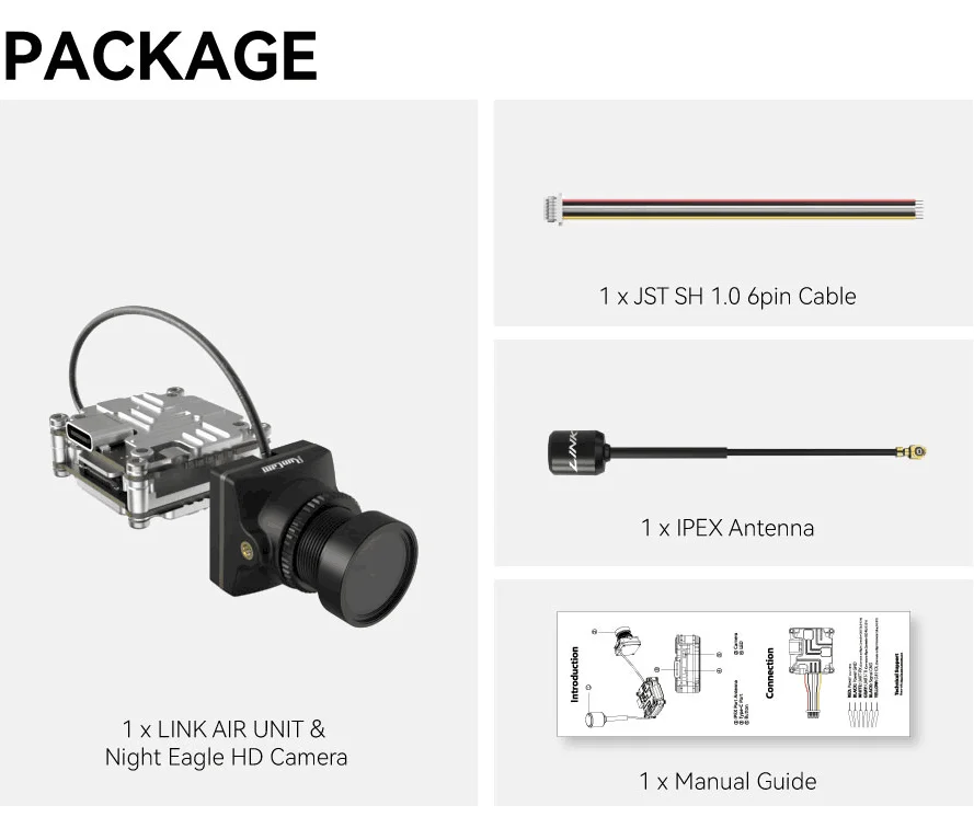 Runcam Link Digital Fpv Air Unit Night Eagle Hd Camera 5.8ghz Hd ...