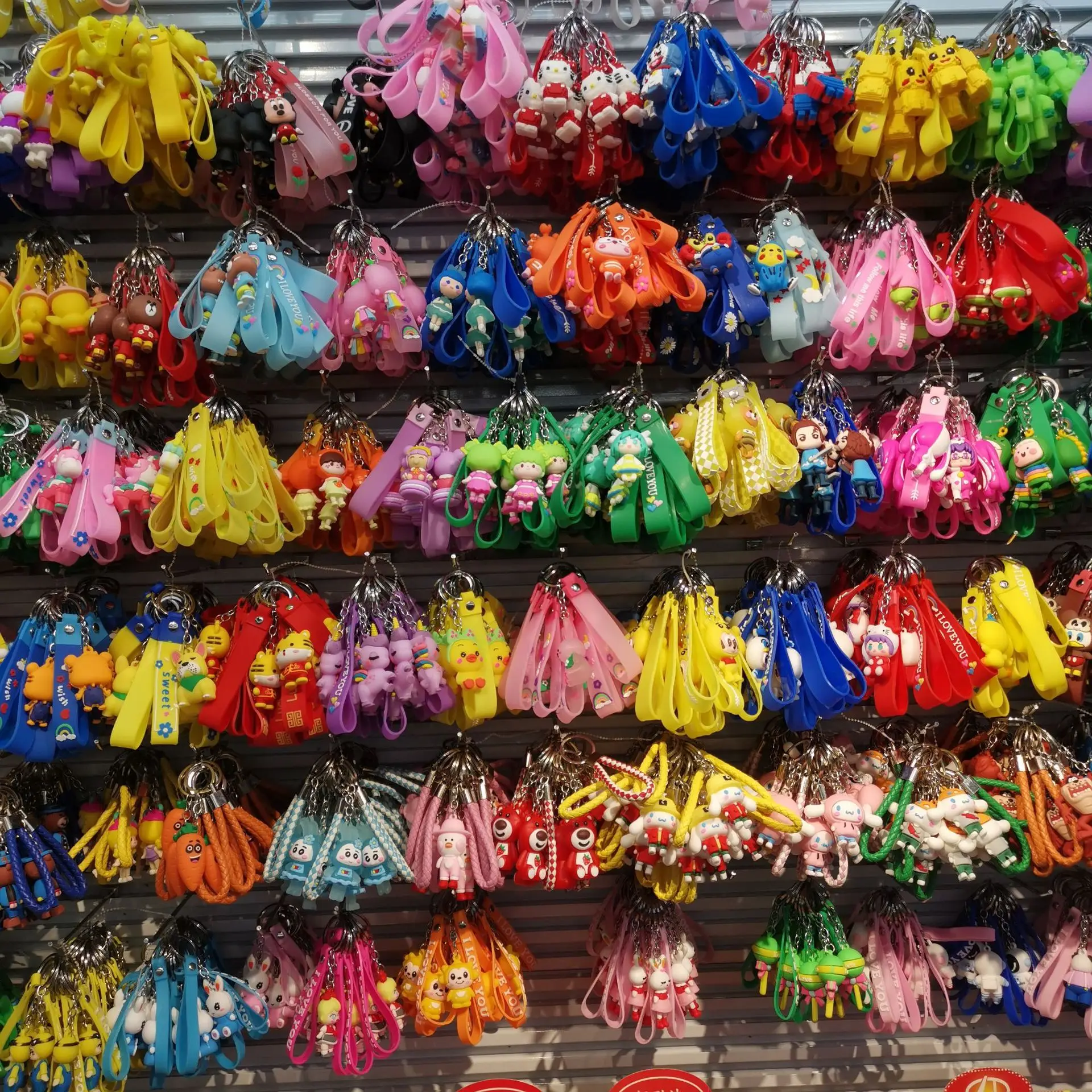 Custom Cartoon Character Kid Keyring Key Chain Toy Rubber 3D Soft Anime ...