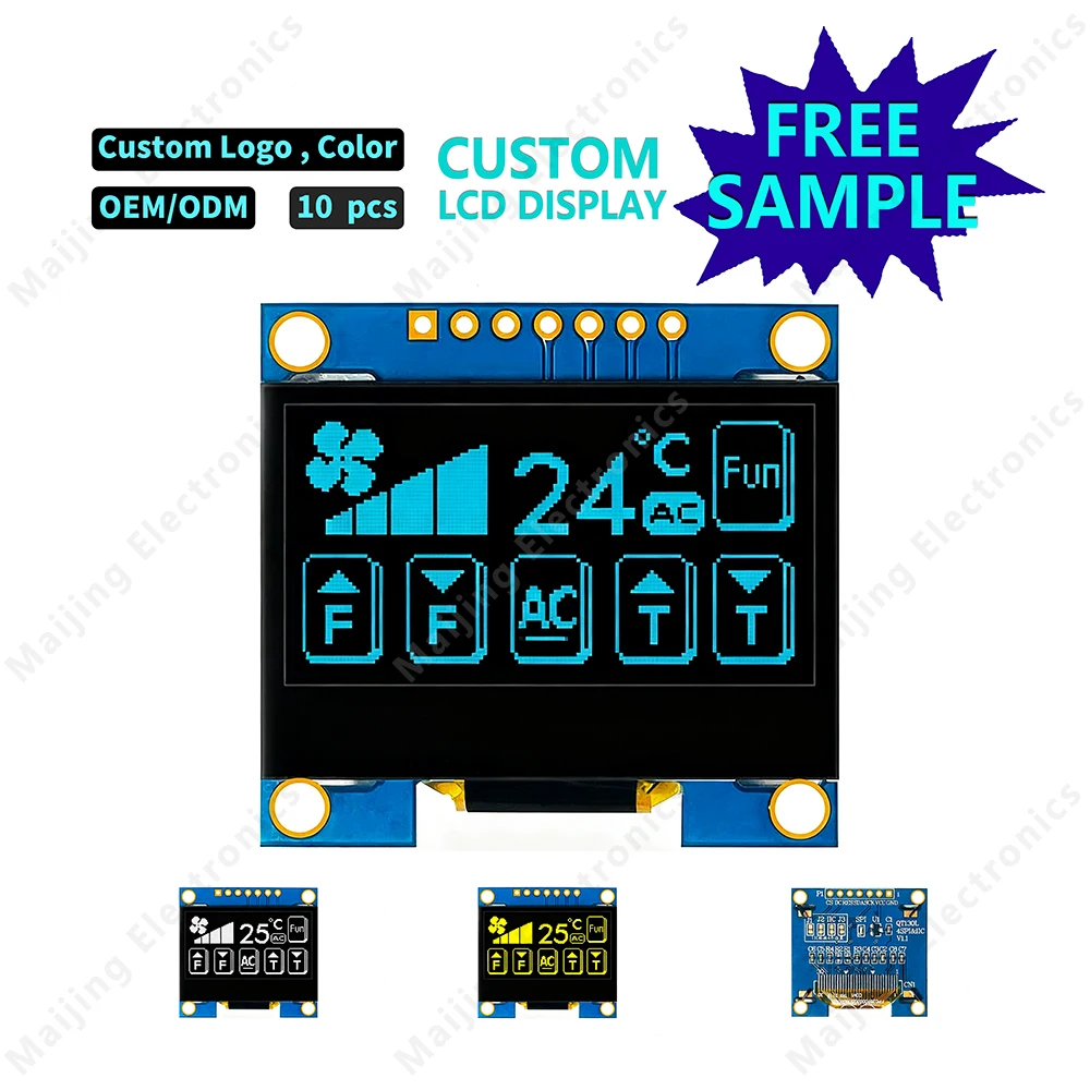 Free Sample 1.3-inch OLED Display Module 128x64 Dot Matrix SH1106 Driver 7-Wire I2C Interface ...
