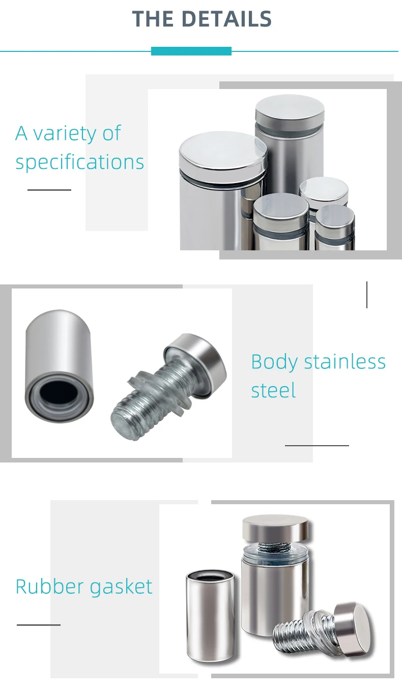 Stainless Steel Standoff Sign Holder - Advertising Screw