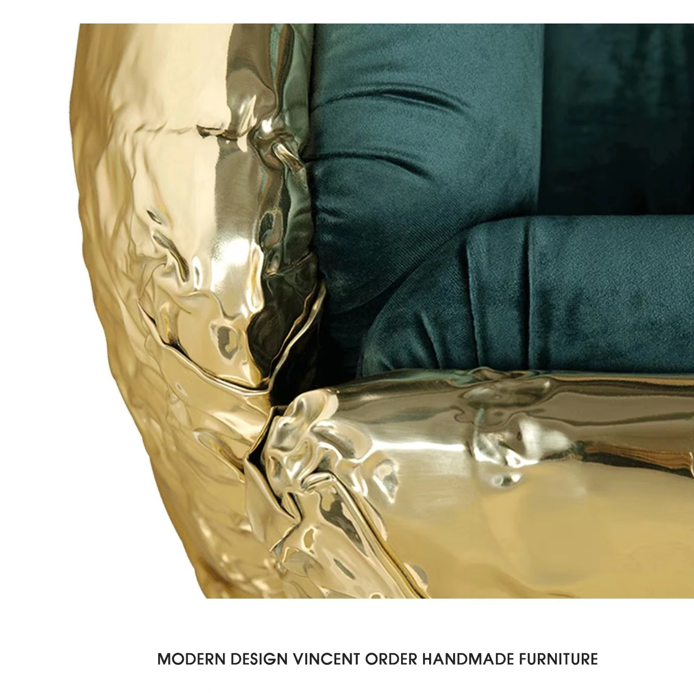 Luxury Design Living Room Gold Arm Luxury Sofa Couch Fabrics Velvet ...