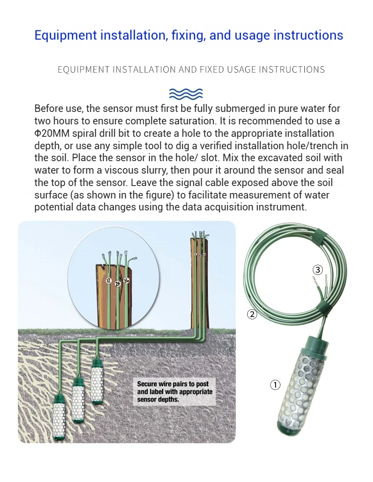 Resistive Soil Water Potential Sensor Smart Agriculture Soil Moisture ...