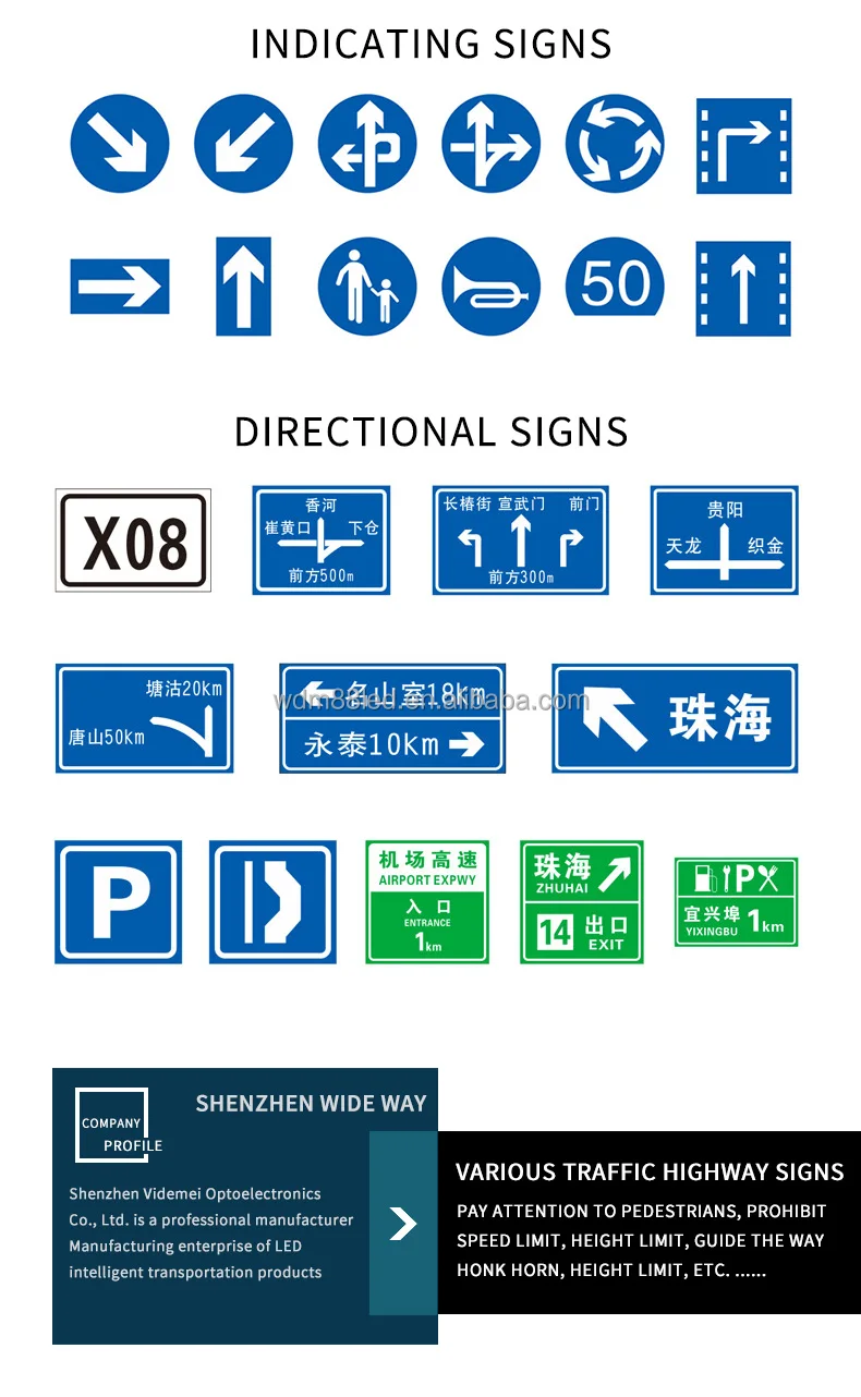 Customized Led Road Safety Pavement Triangle Solar Aluminum Arrow ...