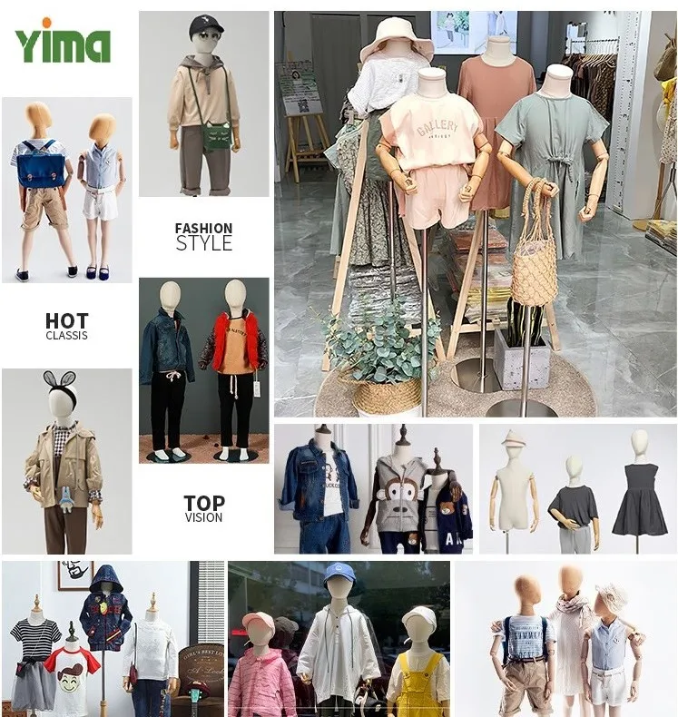 Wholesale New Design White Children Mannequin Clothing Display Size ...