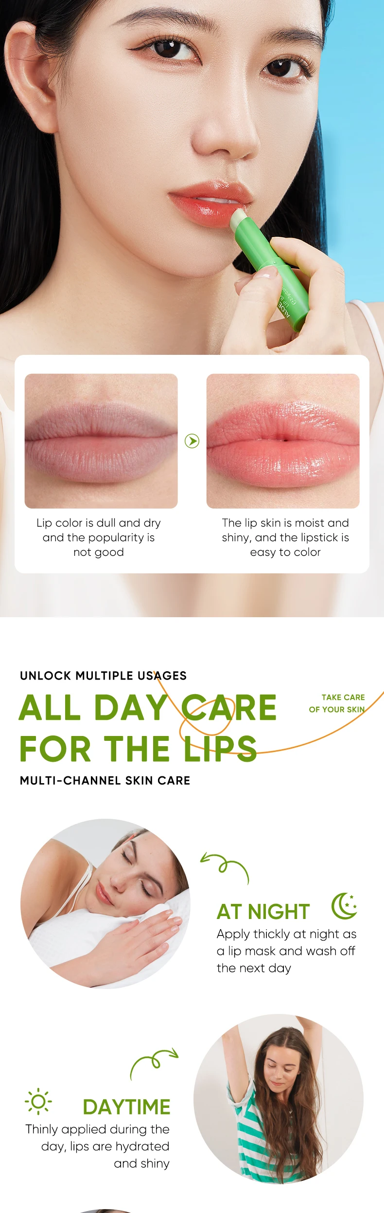 Wholesale SADOER Aloe Vera Lip Balm - Moisturizing & Healing