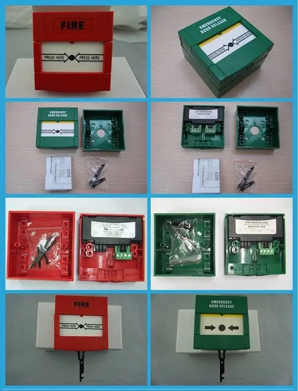 Addressable Fire Alarm SOS Emergency Panic Door Release Exit Button ...