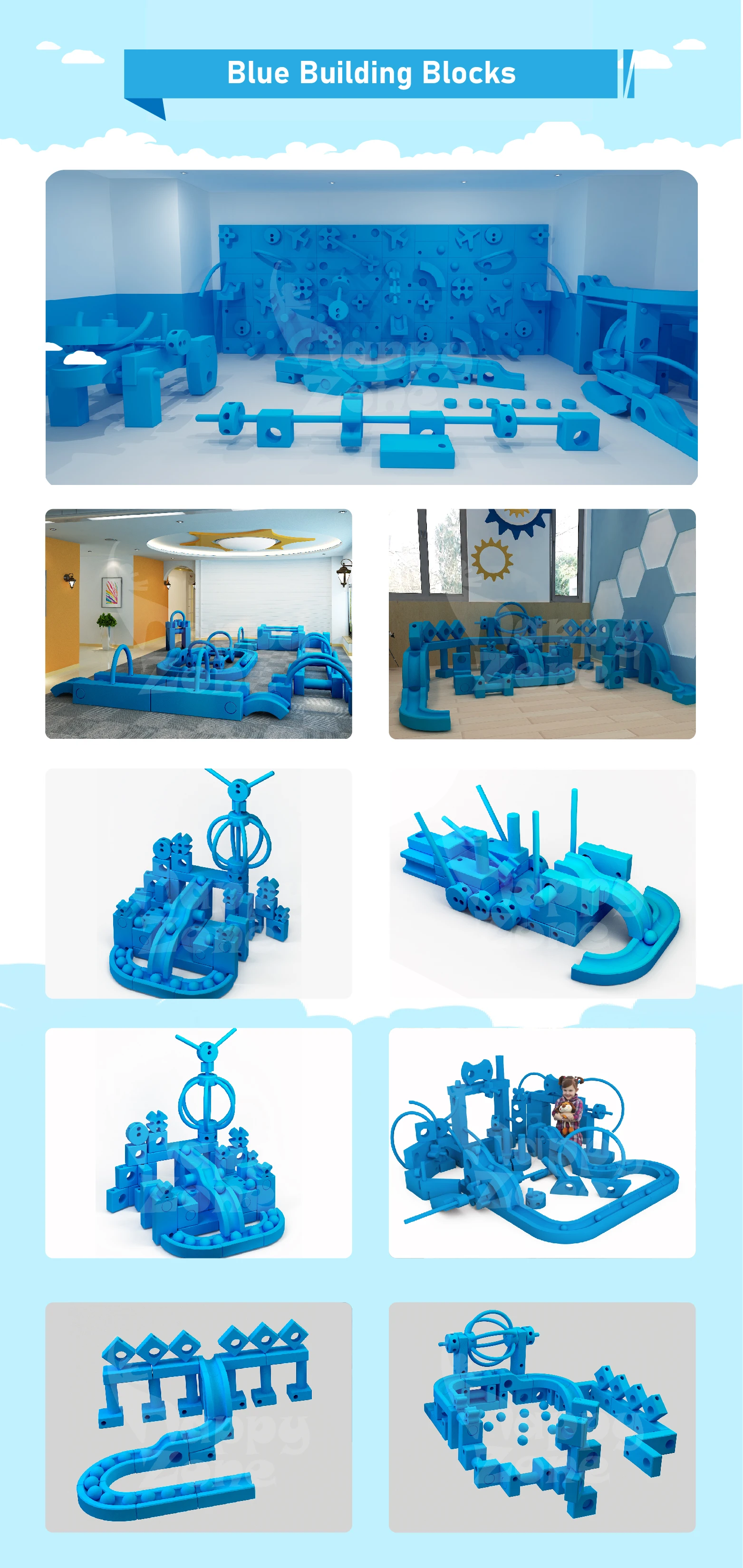 EVA Foam Building Blocks - Interactive Wall Games for Kids