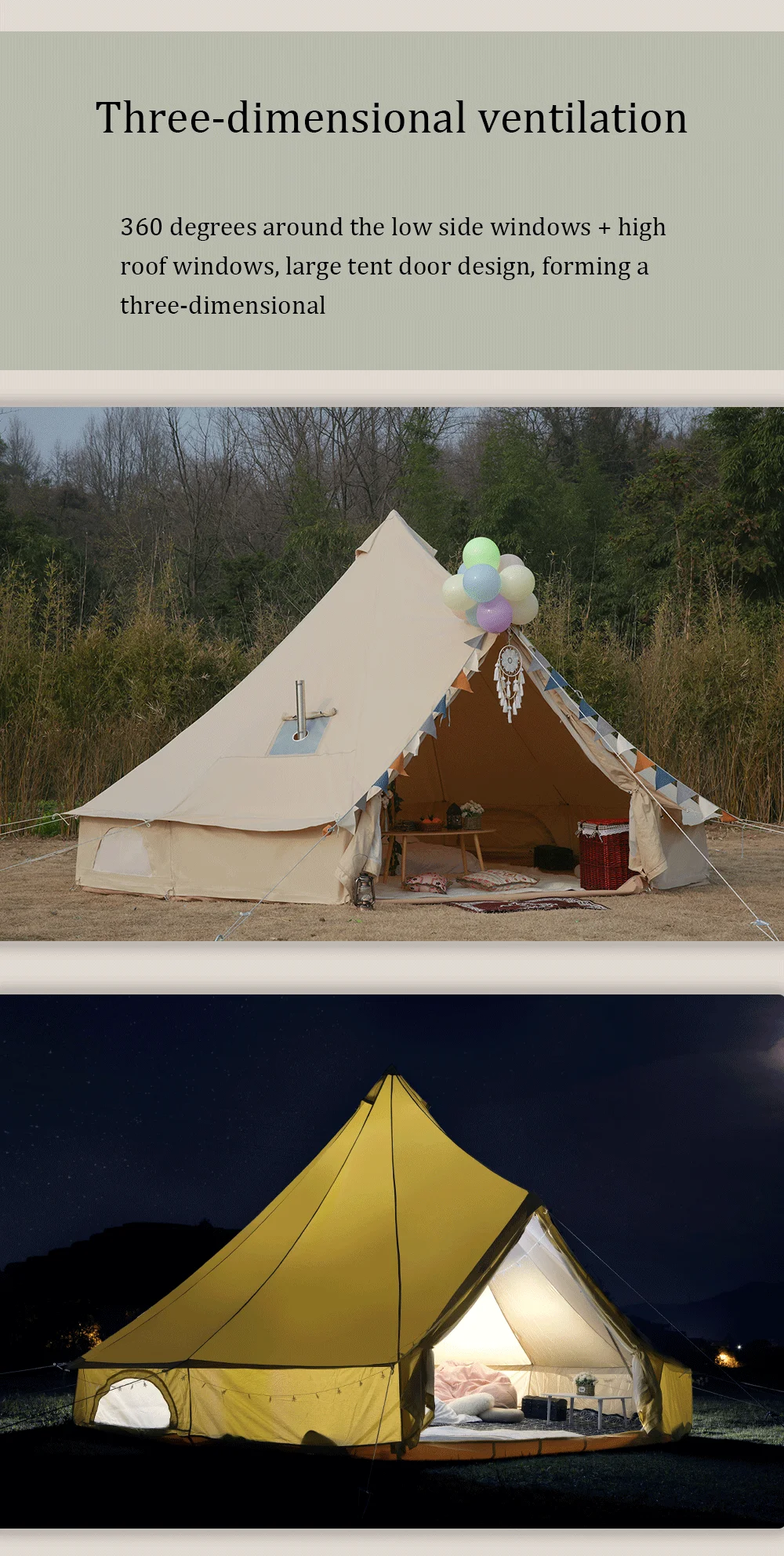 Extra Large Camping Tents - Durable & Waterproof Bell Tents