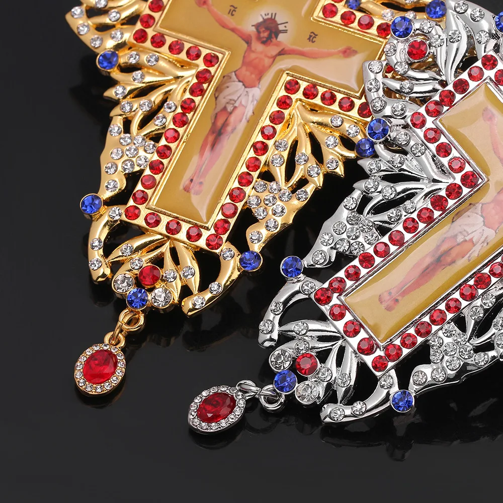 Handmade High Quality Big Russian Cross Pendant Necklace