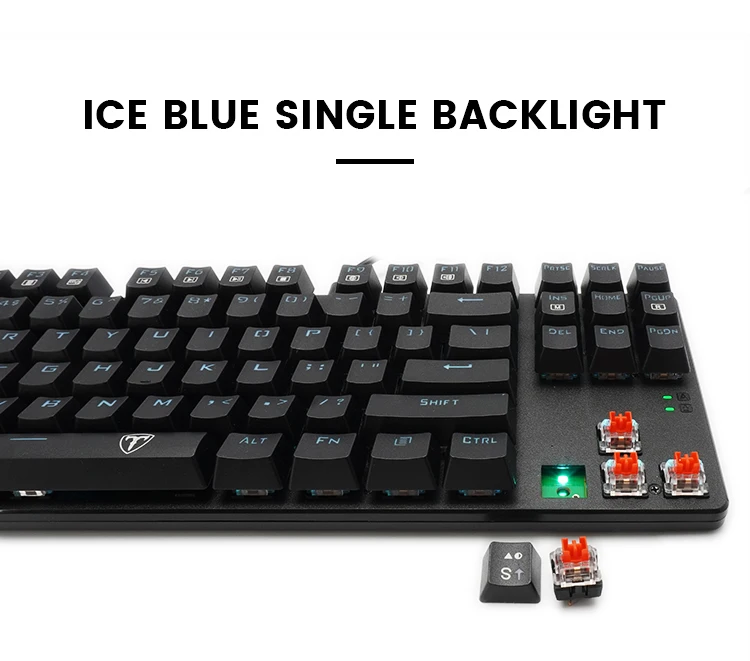 Professional Manufacturer Tkl Usb Wired Mechanical Keyboard Led ...