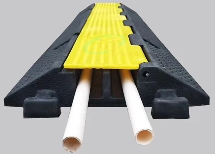 Outdoor Rubber Cable Protector 5 Channel Cable Ramp Heavy Duty Rubber ...
