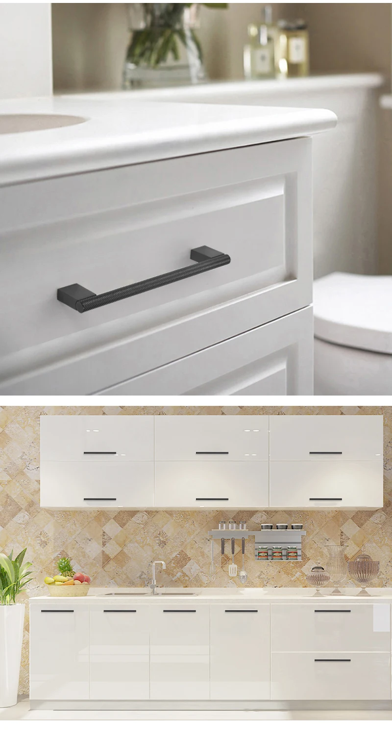 Aluminum Profile Alloy Drawer Pull Modern Kitchen Cabinet Handle ...