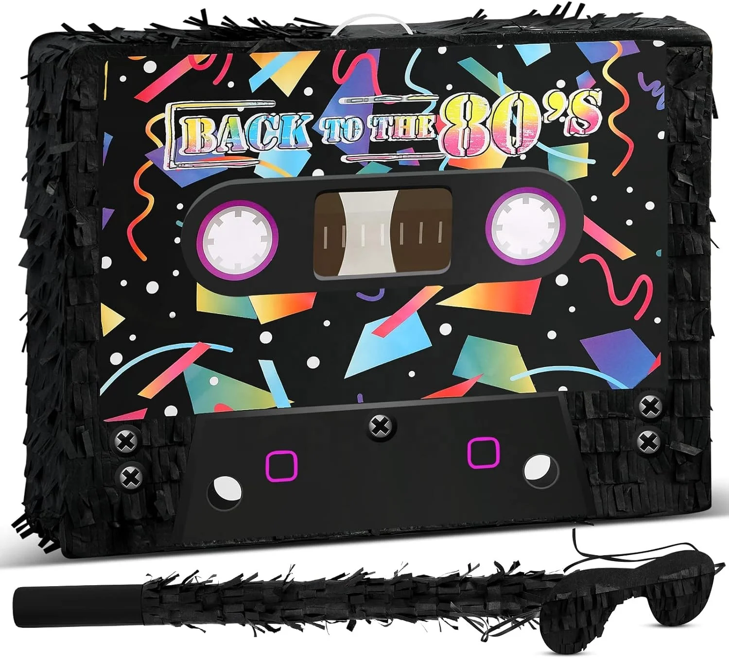 80s 90s Retro Pinata Cassette Tape Pinata Hip Hop Pinata With Bat ...