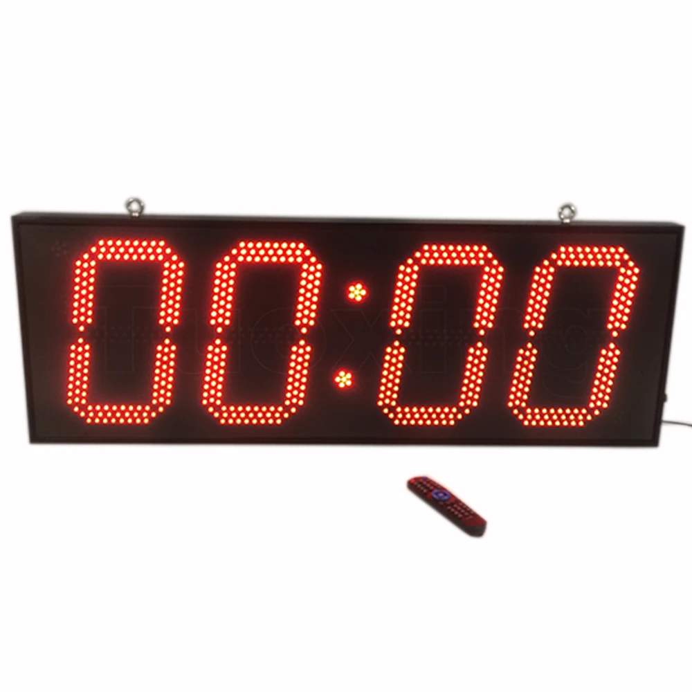 12 Inch 4 Digits Led Outdoor Large Alarm Clock Magnum Clock - Buy Alarm ...