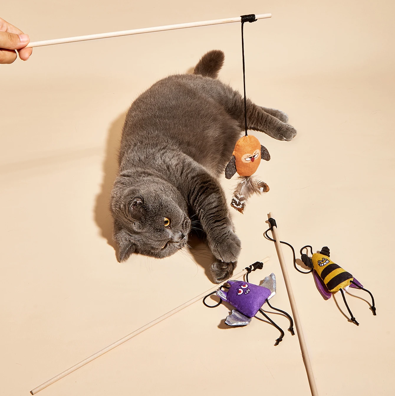 Soft Plush Christmas Cat Toy With Catnip Together Pet Supplies ...