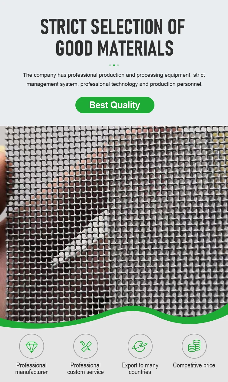 Crimped Wire Mesh Screen Mesh Stainless Steel Quarry Mining Screen Mesh ...