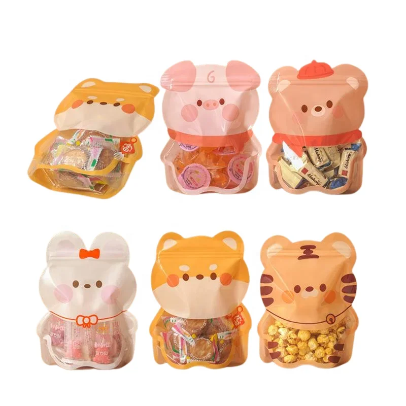 Media Packaging Die Cut Animal Shaped Stand Up Pouch Packaging Mylar ...