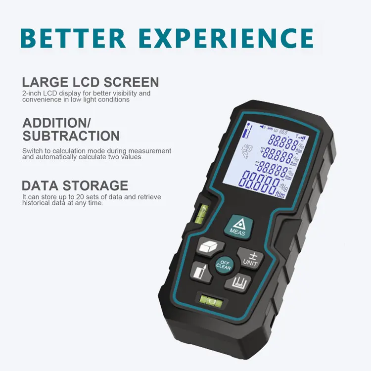 Handheld Lazer Metre Measuring Meter 100 M Digital Measurement Laser ...