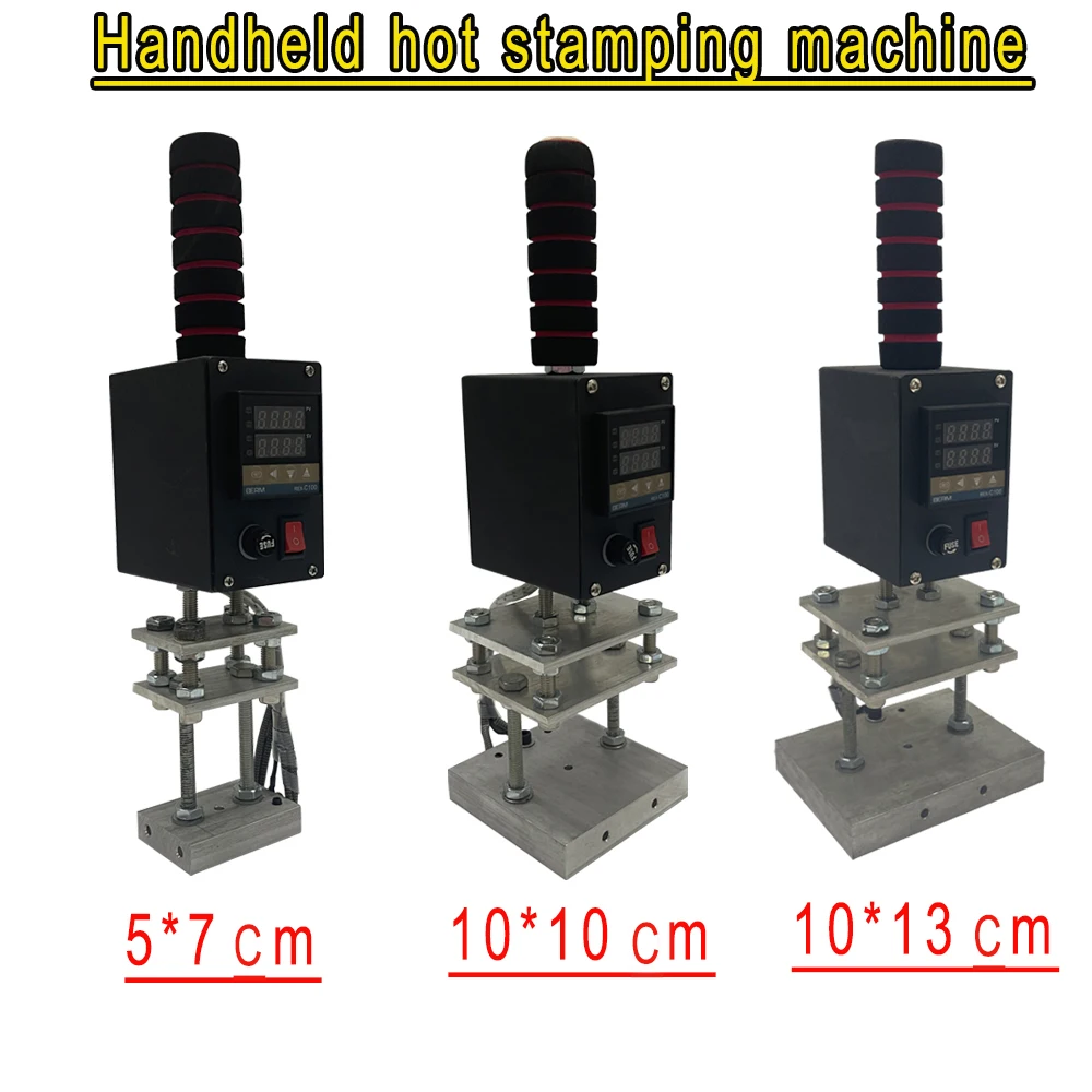 5x7CM Logo Printer Stamper Digital Leather PU Card Foil Logo Embossing ...