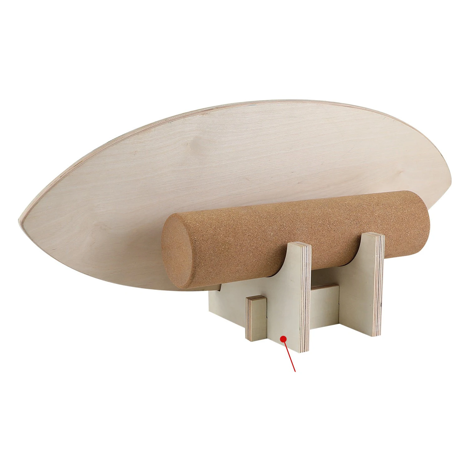 Fish-shaped Wooden Balance Board Home Yoga Exercise Balance Board ...