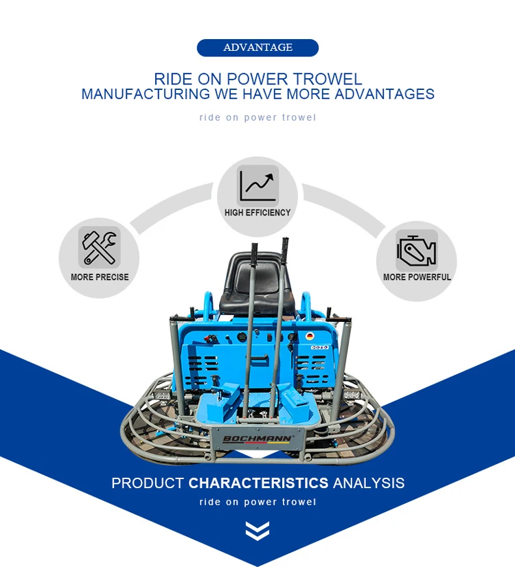 Heavy Type Power Trowel Engine Walk Behind Road Power Trowel Concrete ...