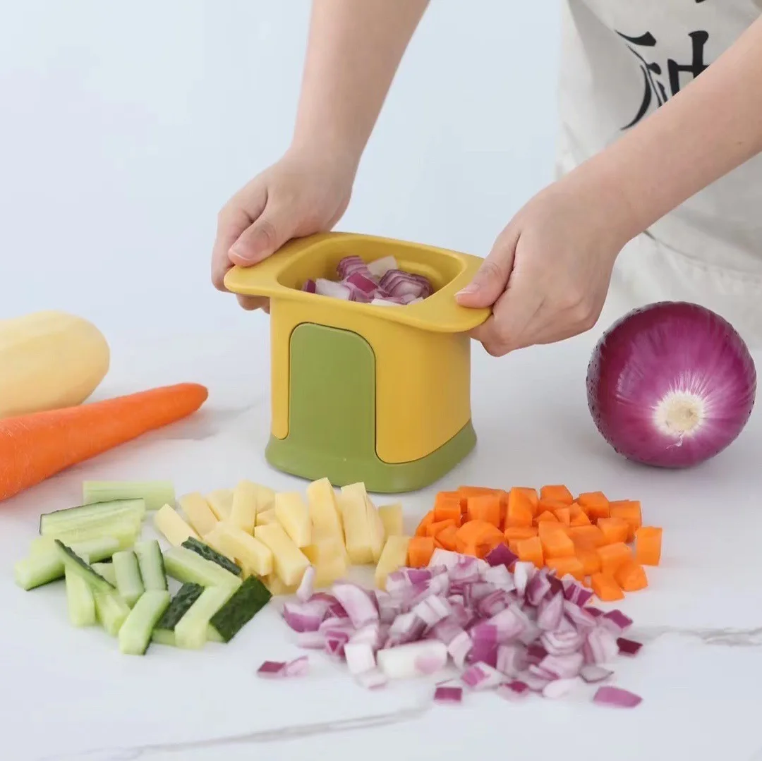 Hand Pressure Vegetable Chopper Cutter Dicing & Slitting Tools Cucumber ...