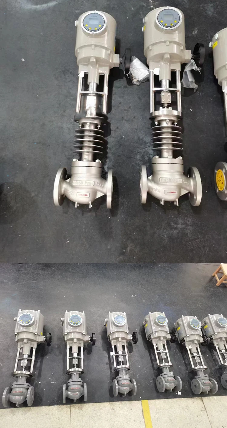 3-outlet Shunt Electric Regulating Valve Dn65 Thermal Oil High ...