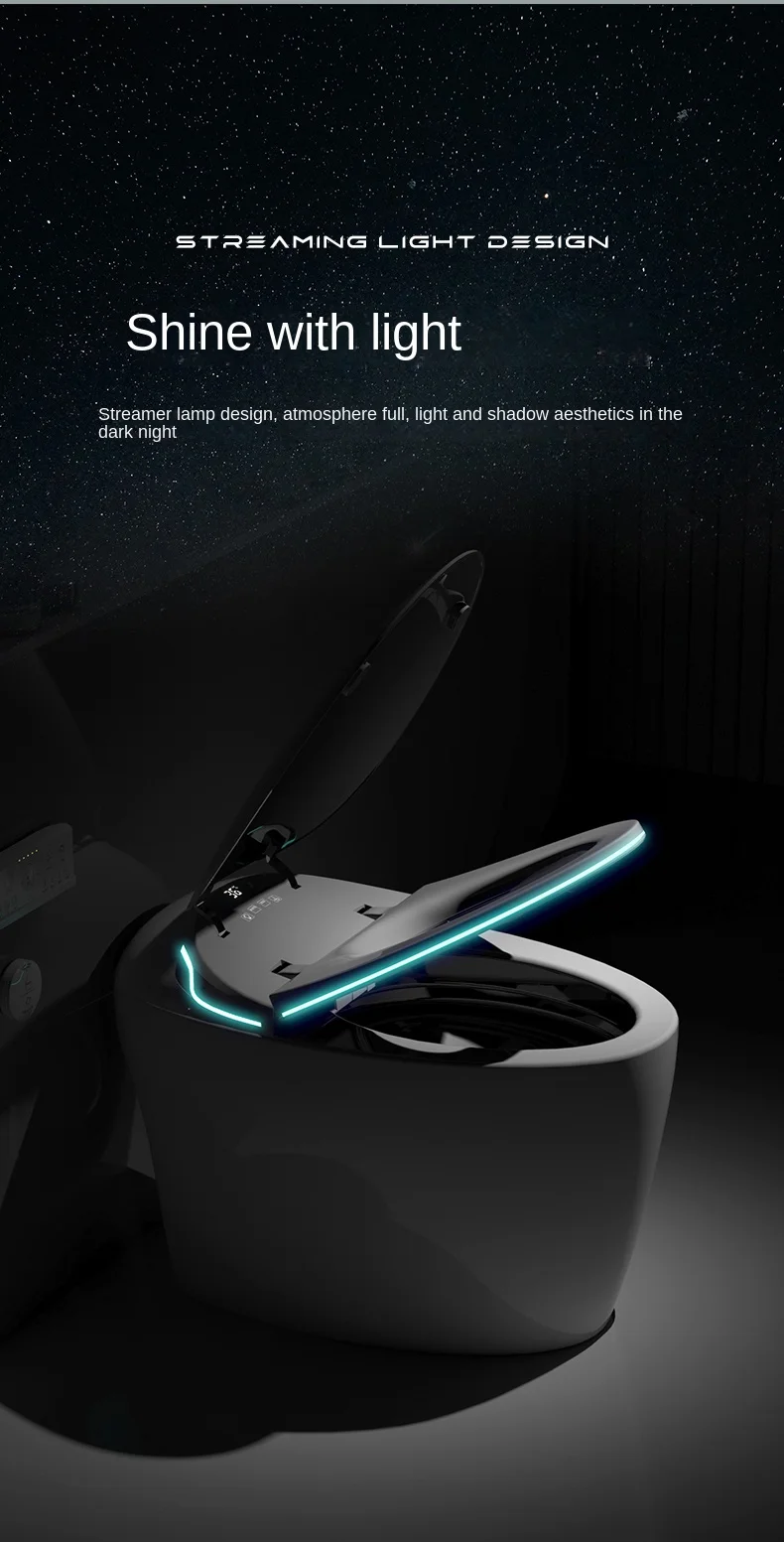 Smart Toilet - Luxury Intelligent Ceramic Bowl with Remote