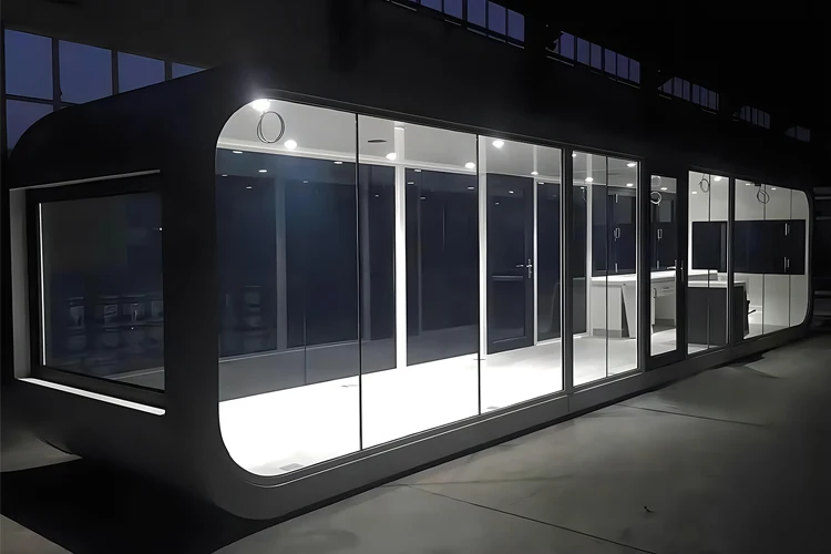 Mobile Office Container Luxury apple Cabin Pod Movable Living Room ...