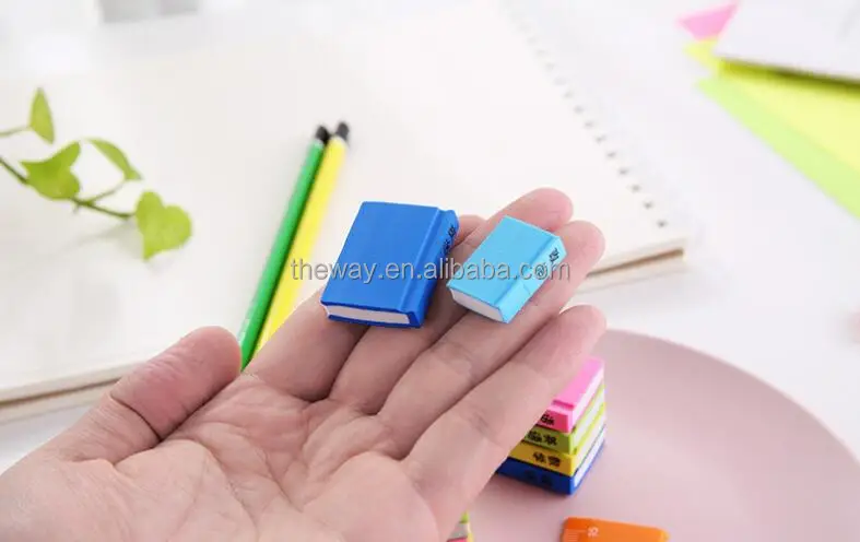 Cute Kawaii Notebook Book Shaped Eraser Set of 4 Pcs| Alibaba.com