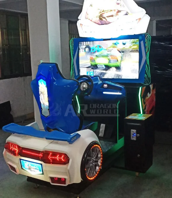 Coin-Operated Outrun Car Racing Arcade Simulator Durable Metal Plastic ...
