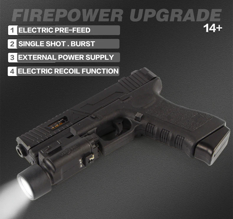 2023 18s Glock Splat Gun Gel Toy Gun Blaster Splat Ball Gun Toy Foam ...