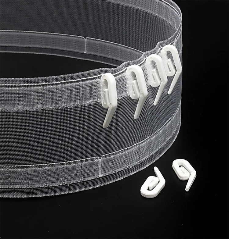 Popular Transparent Nylon Long Fishing Net Wave Curtain Tape Modern ...