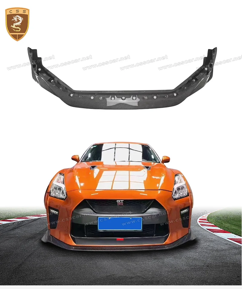 Vari Style Carbon Fiber Front Lip Spoiler for Nissan GTR R35 Front ...