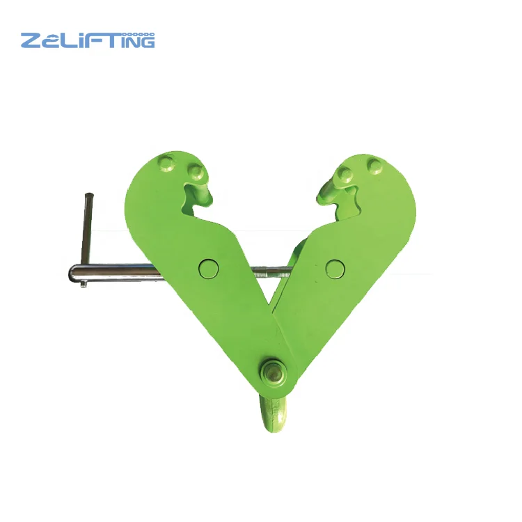 Steel Lifting I beam clamp for Chain hoist with bottom eye 1-10T ...